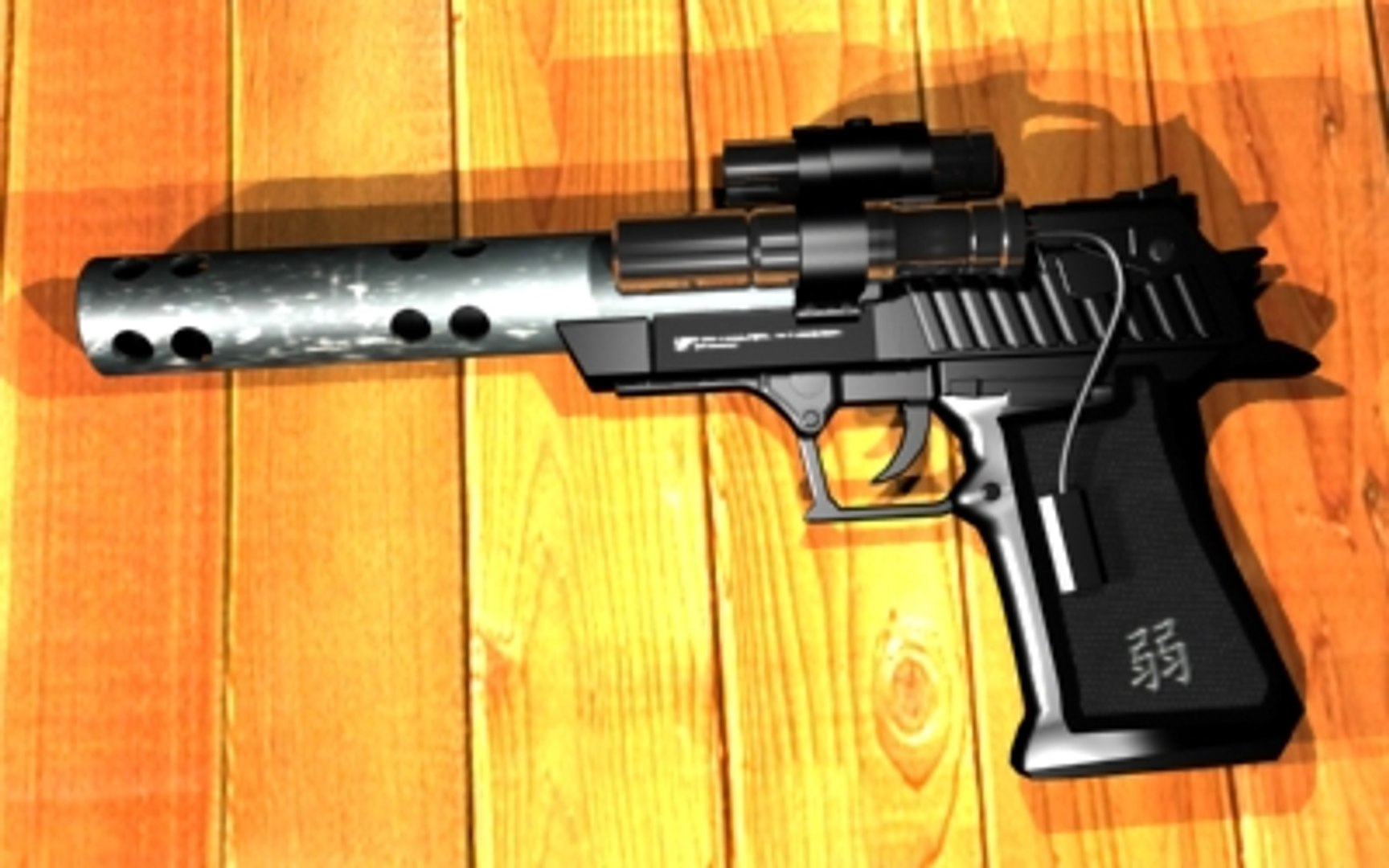 3d Hand Gun Pistol Model