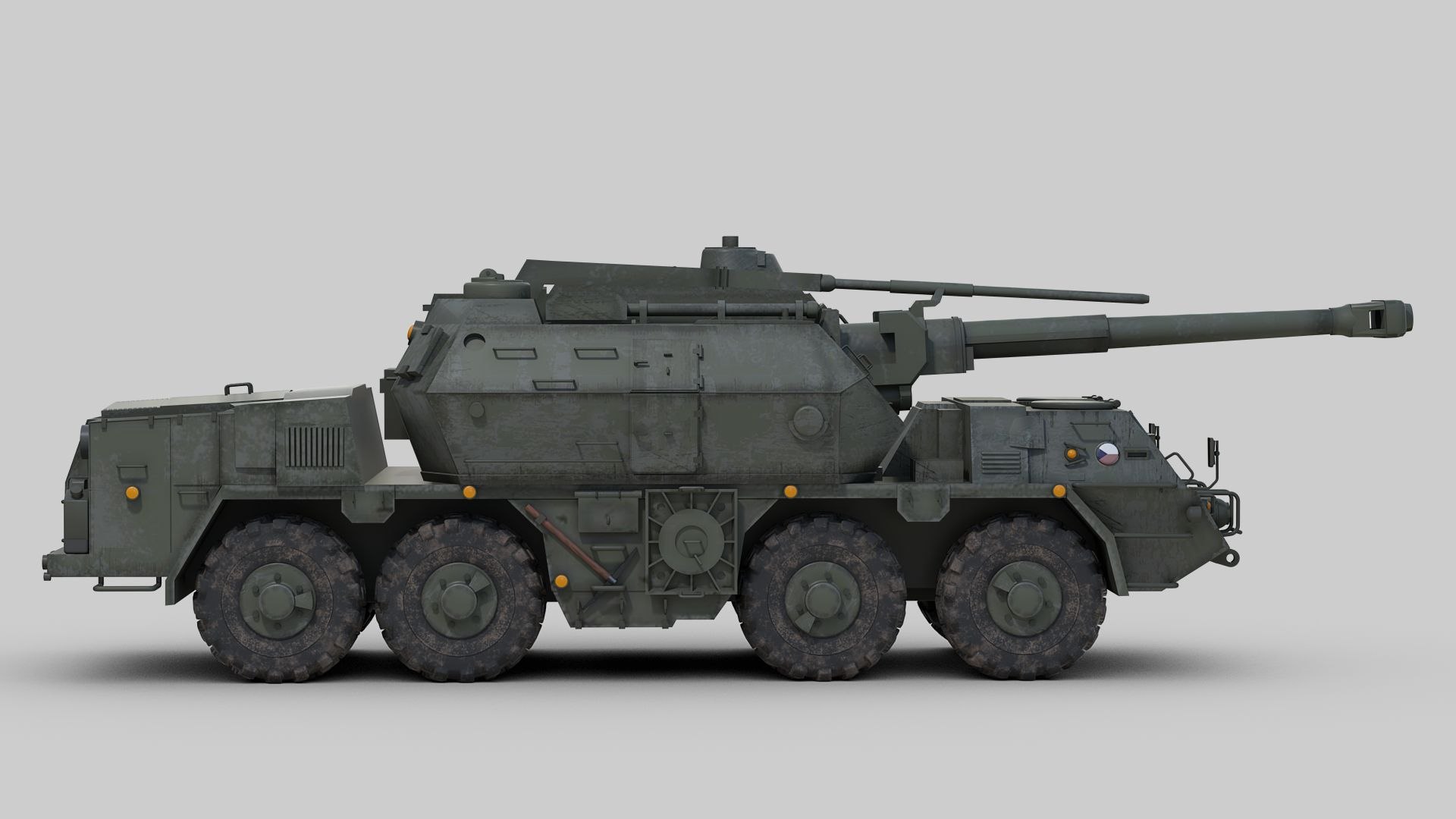 Howitzer Self Propelled Gun 3d 3ds