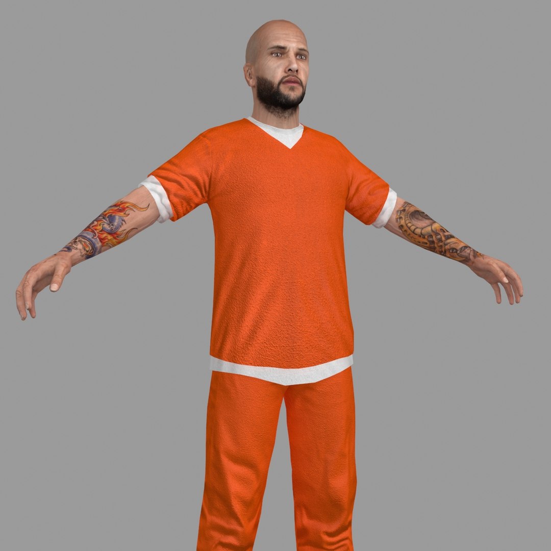 Prisoner Character People Model - TurboSquid 1352545