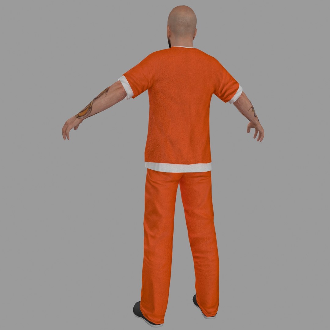 Prisoner Character People Model - TurboSquid 1352545