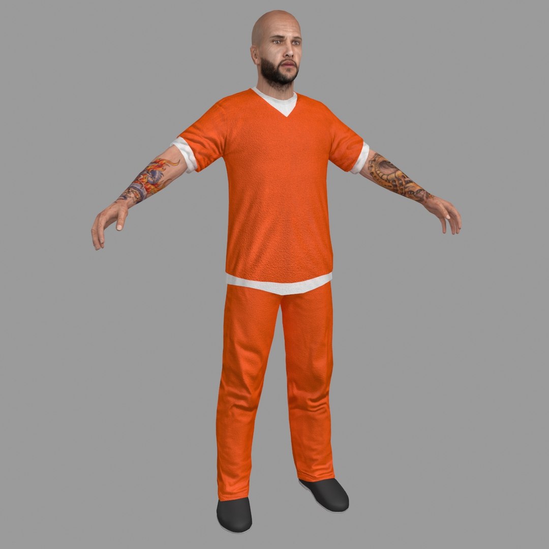 Prisoner character people model - TurboSquid 1352545