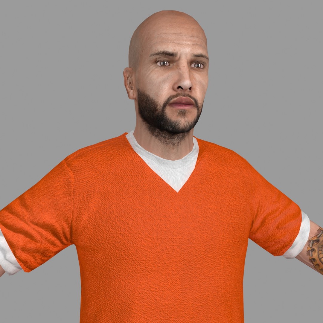Prisoner Character People Model - TurboSquid 1352545