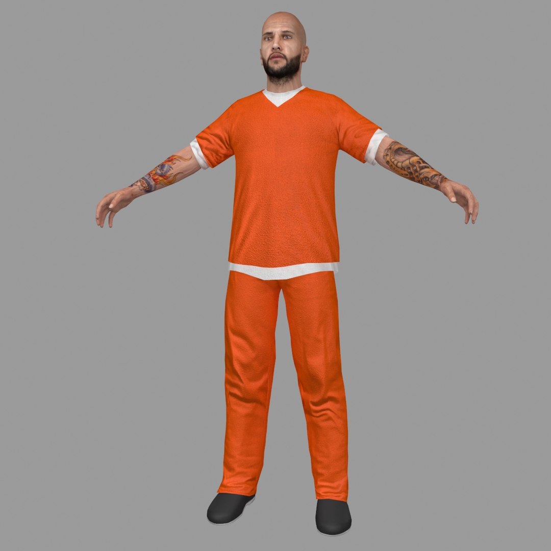Prisoner Character People Model - TurboSquid 1352545