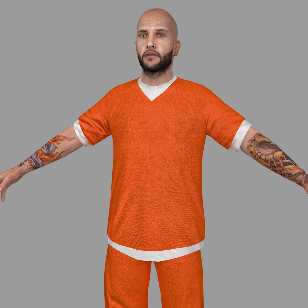 Prisoner Character People Model - TurboSquid 1352545