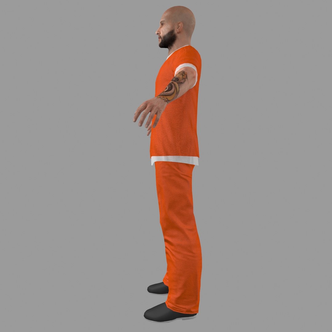Prisoner Character People Model - TurboSquid 1352545