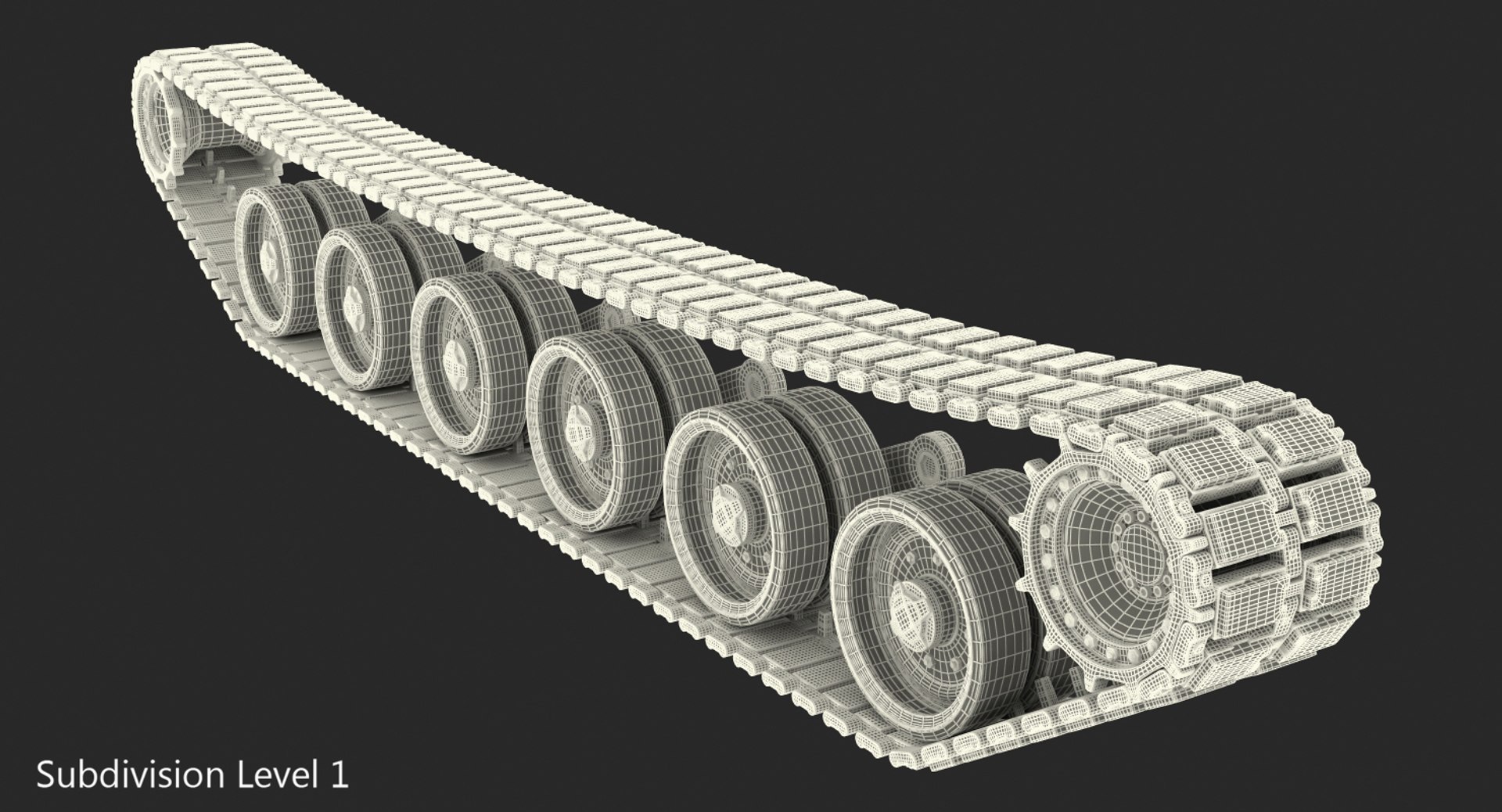 Tank Tread Model - TurboSquid 1368312