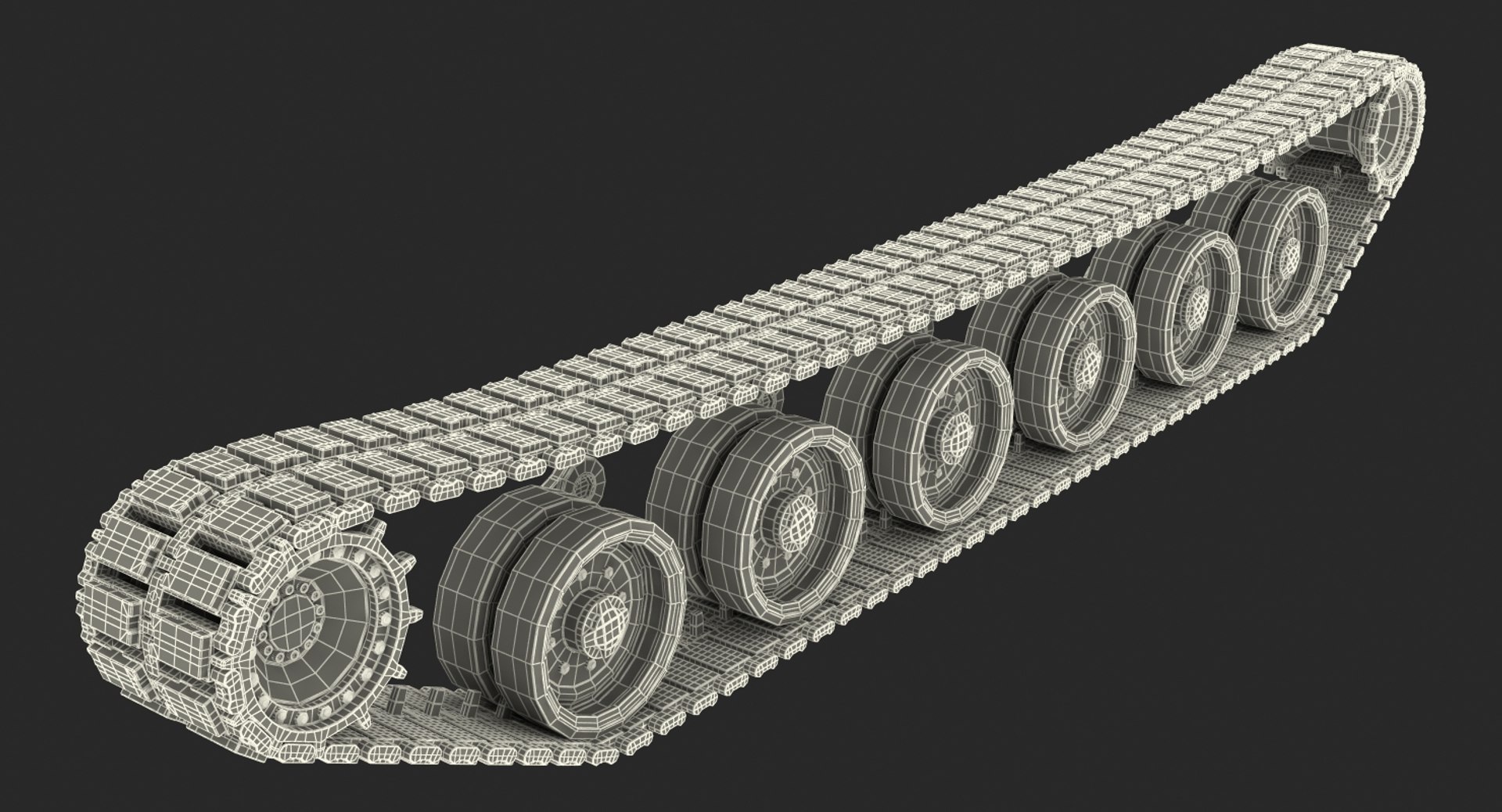 Tank Tread Model - TurboSquid 1368312