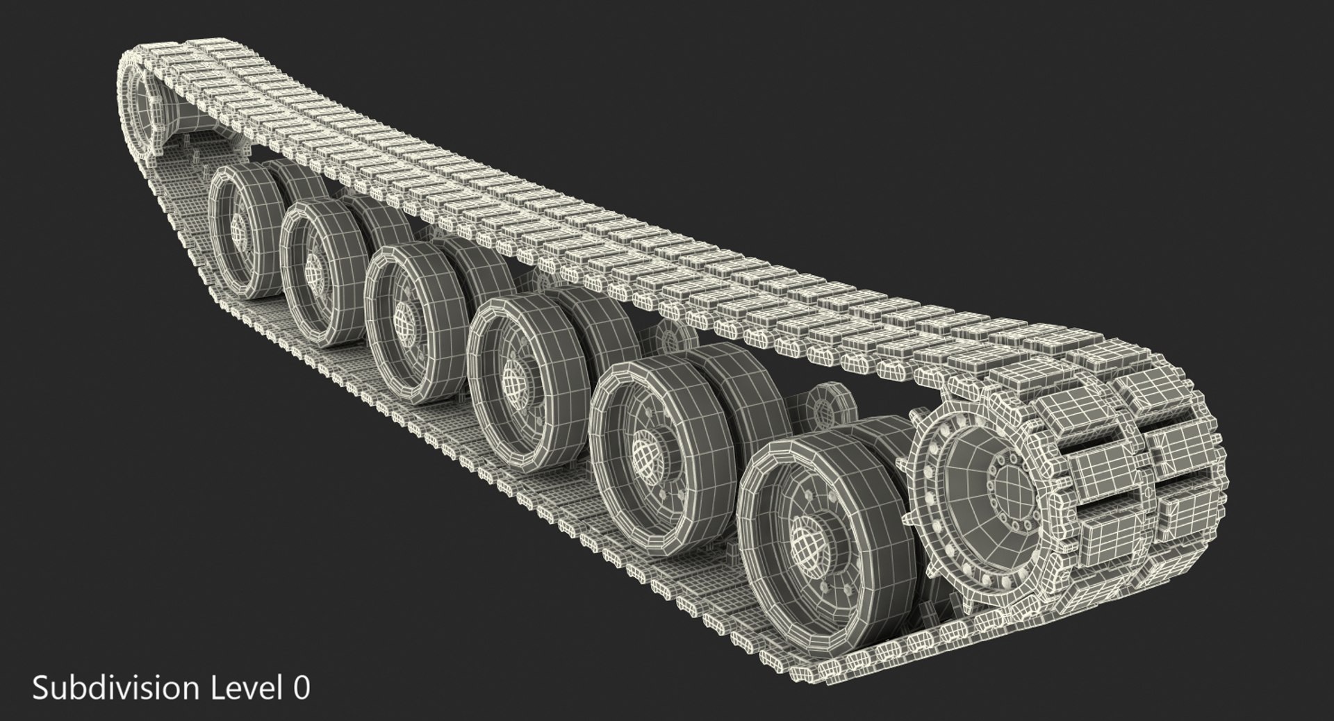 Tank Tread Model - TurboSquid 1368312