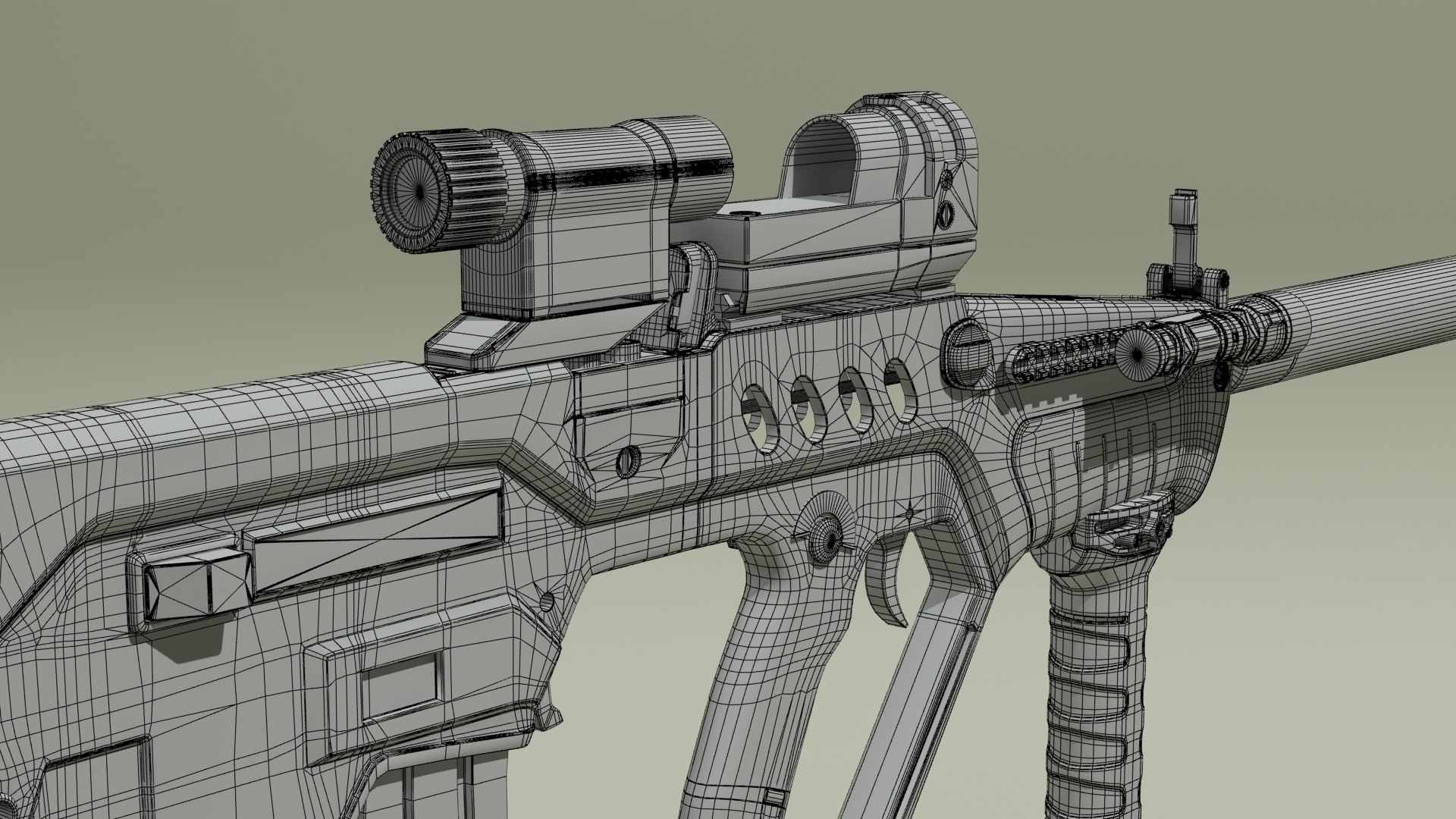 3d tavor assault rifle