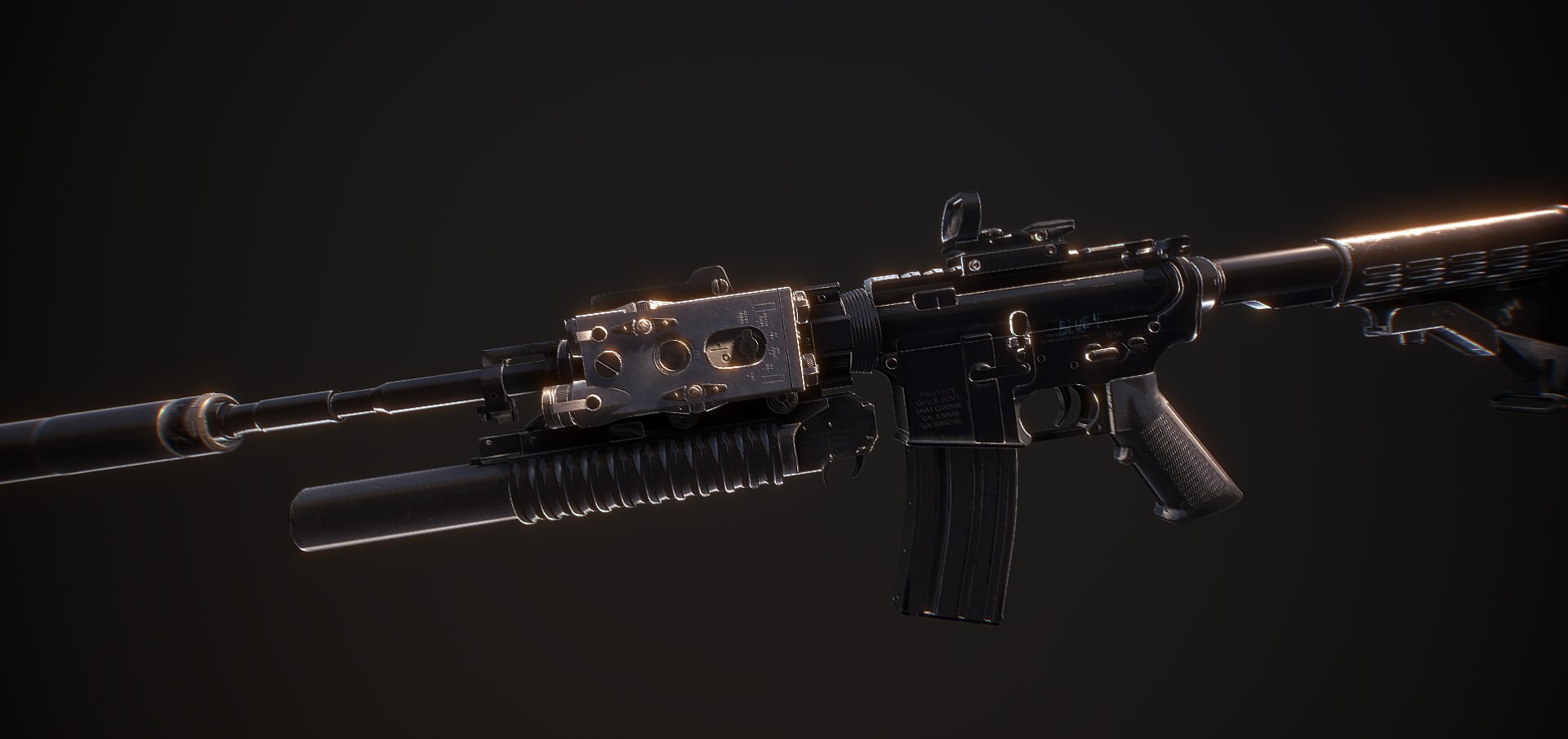 M4a1 unreal unity 3D - TurboSquid 1349952