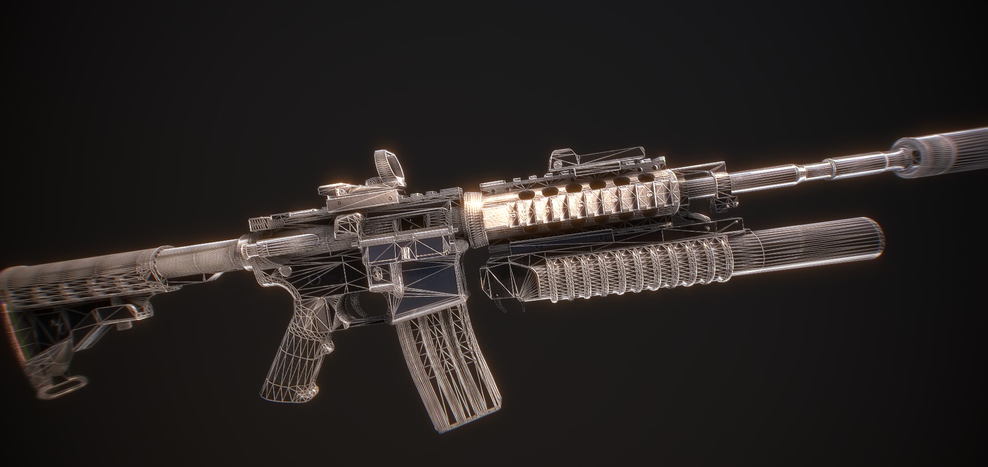 M4a1 unreal unity 3D - TurboSquid 1349952