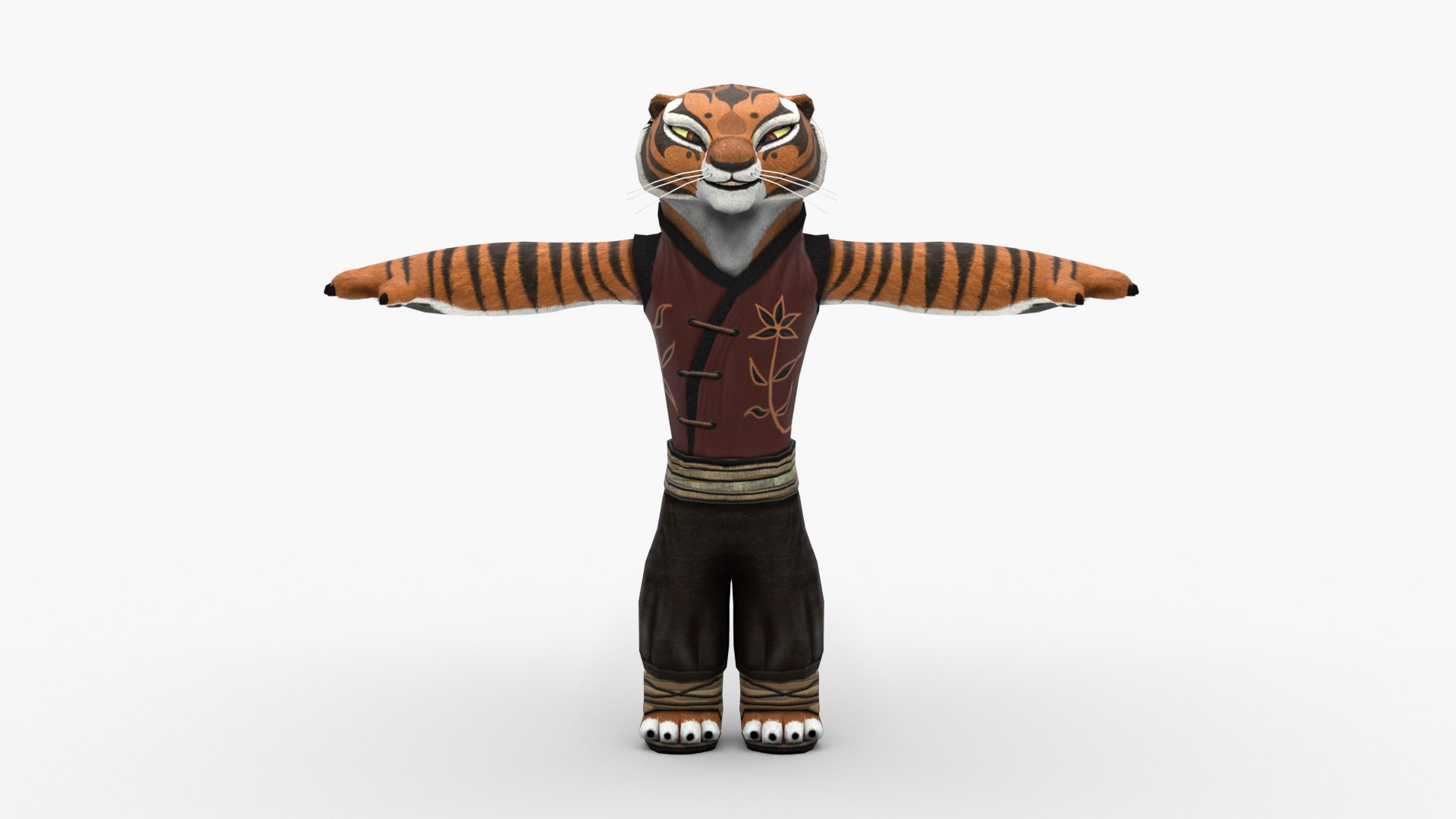 3D Tigeress From Kung Fu Panda - TurboSquid 2348340