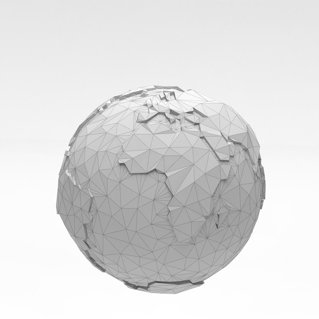 cartoon earth 3d model