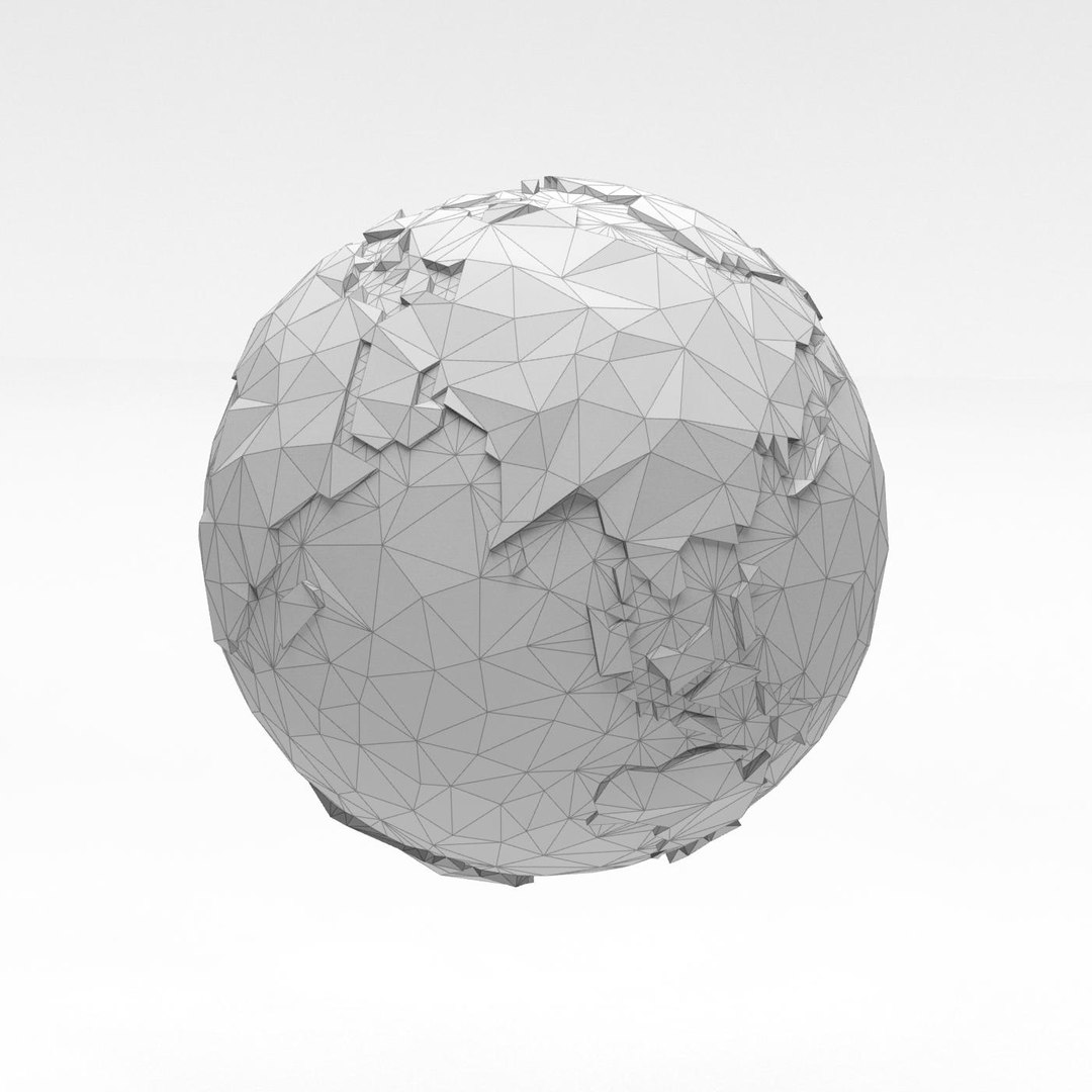 cartoon earth 3d model