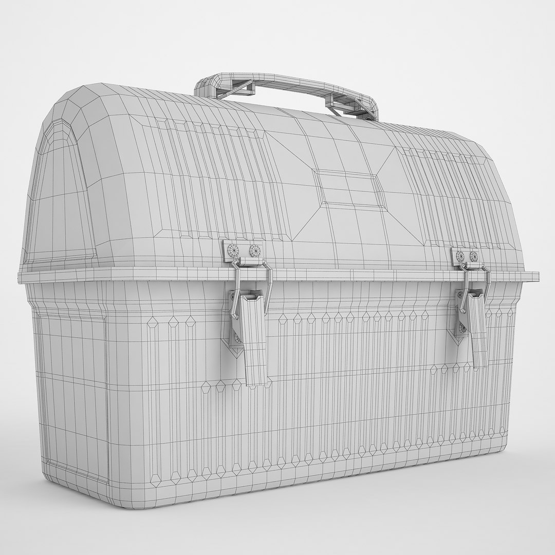 3D Metal Lunch Box 01 Model - TurboSquid 1155418