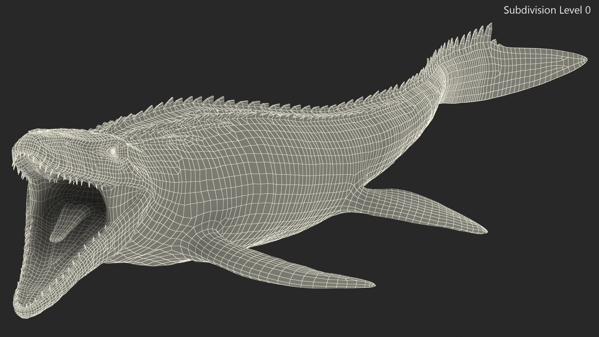 3D Mosasaurus Swimming - TurboSquid 1918610