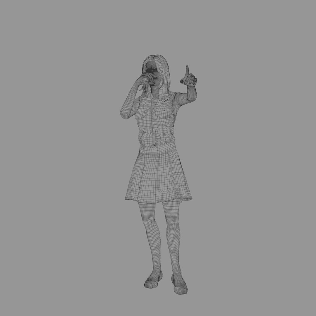 3D Female Singing - TurboSquid 1188016