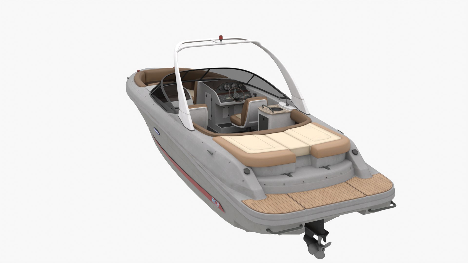 3D Powerboat Model - TurboSquid 2342692