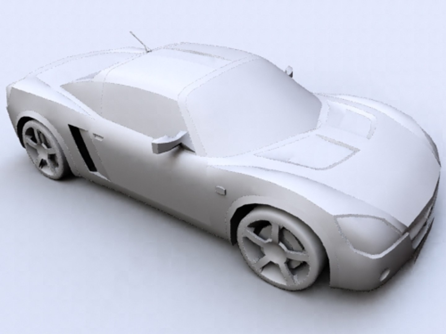 Opel Speedster Car 3d Model