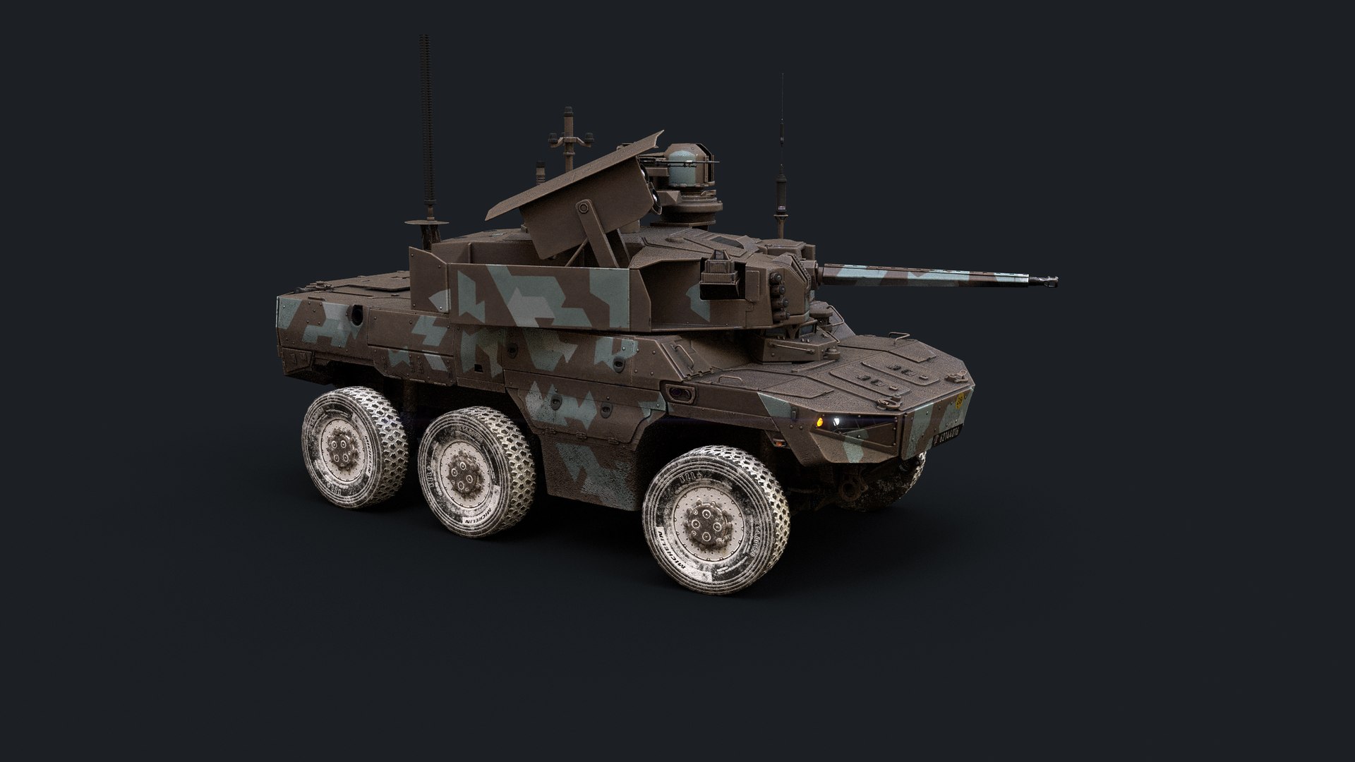 3D Model EBRC Jaguar - TurboSquid 2359269