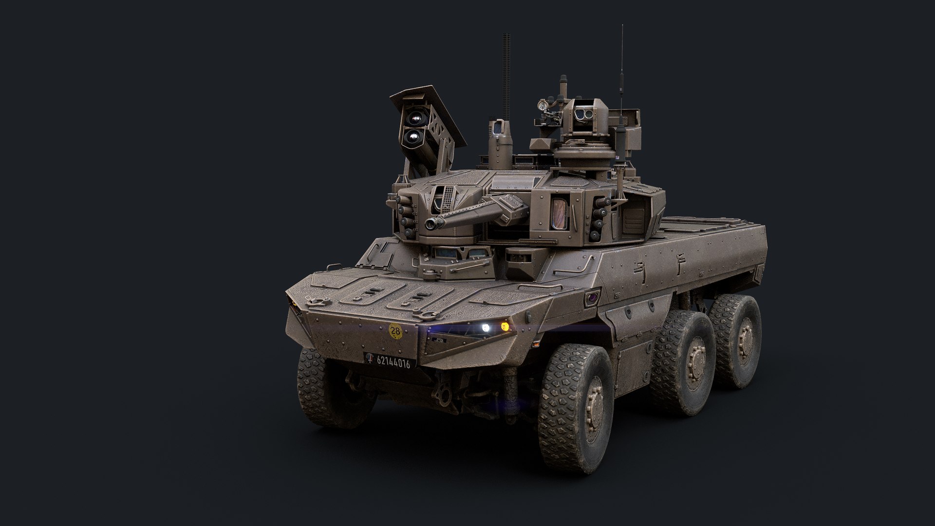 3D Model EBRC Jaguar - TurboSquid 2359269