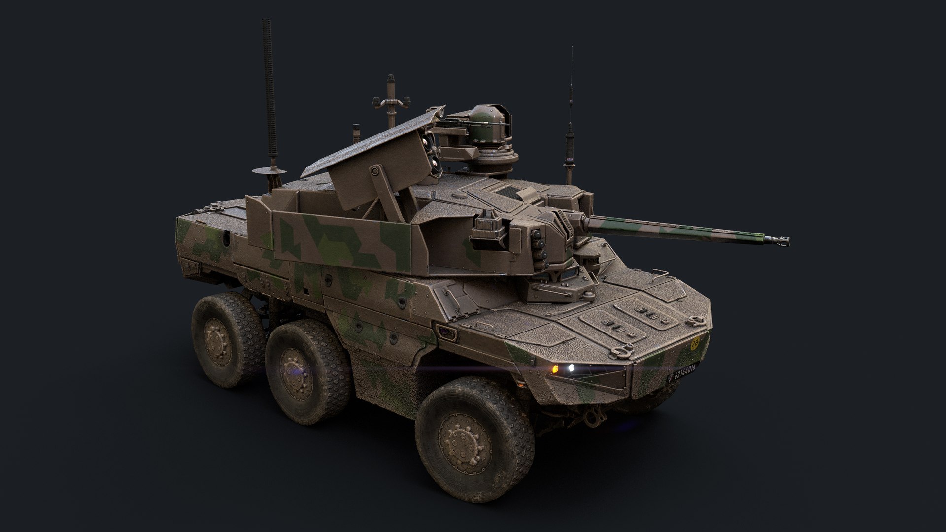 3D Model EBRC Jaguar - TurboSquid 2359269