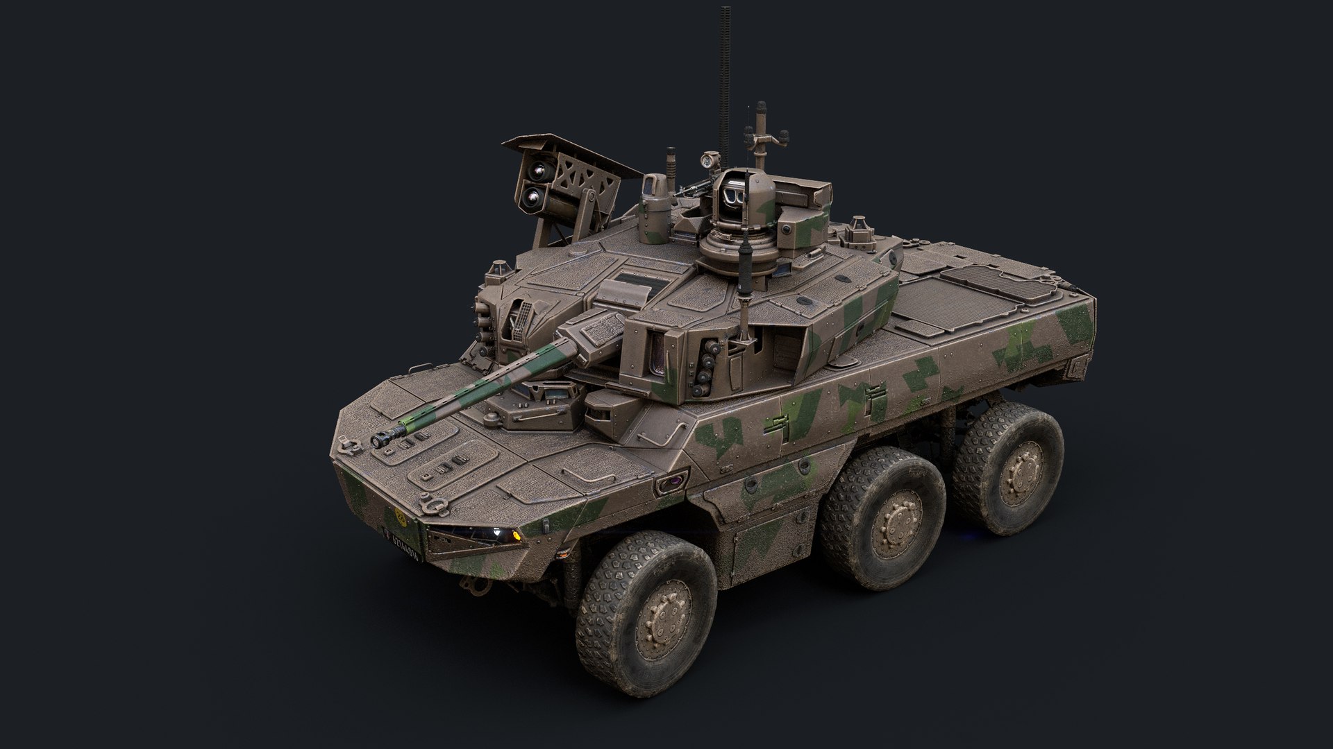 3D Model EBRC Jaguar - TurboSquid 2359269