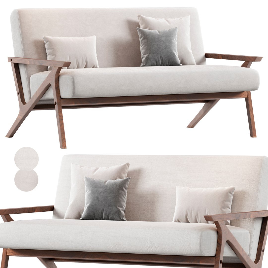 Modrest Candea Mid Century Walnut Model - TurboSquid 2098532