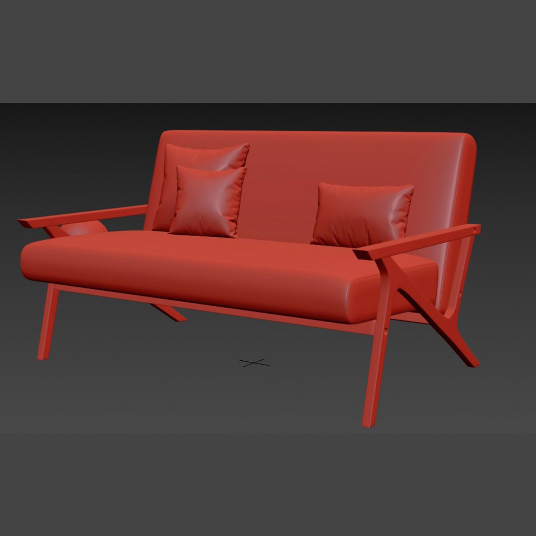 Modrest Candea Mid Century Walnut Model - TurboSquid 2098532