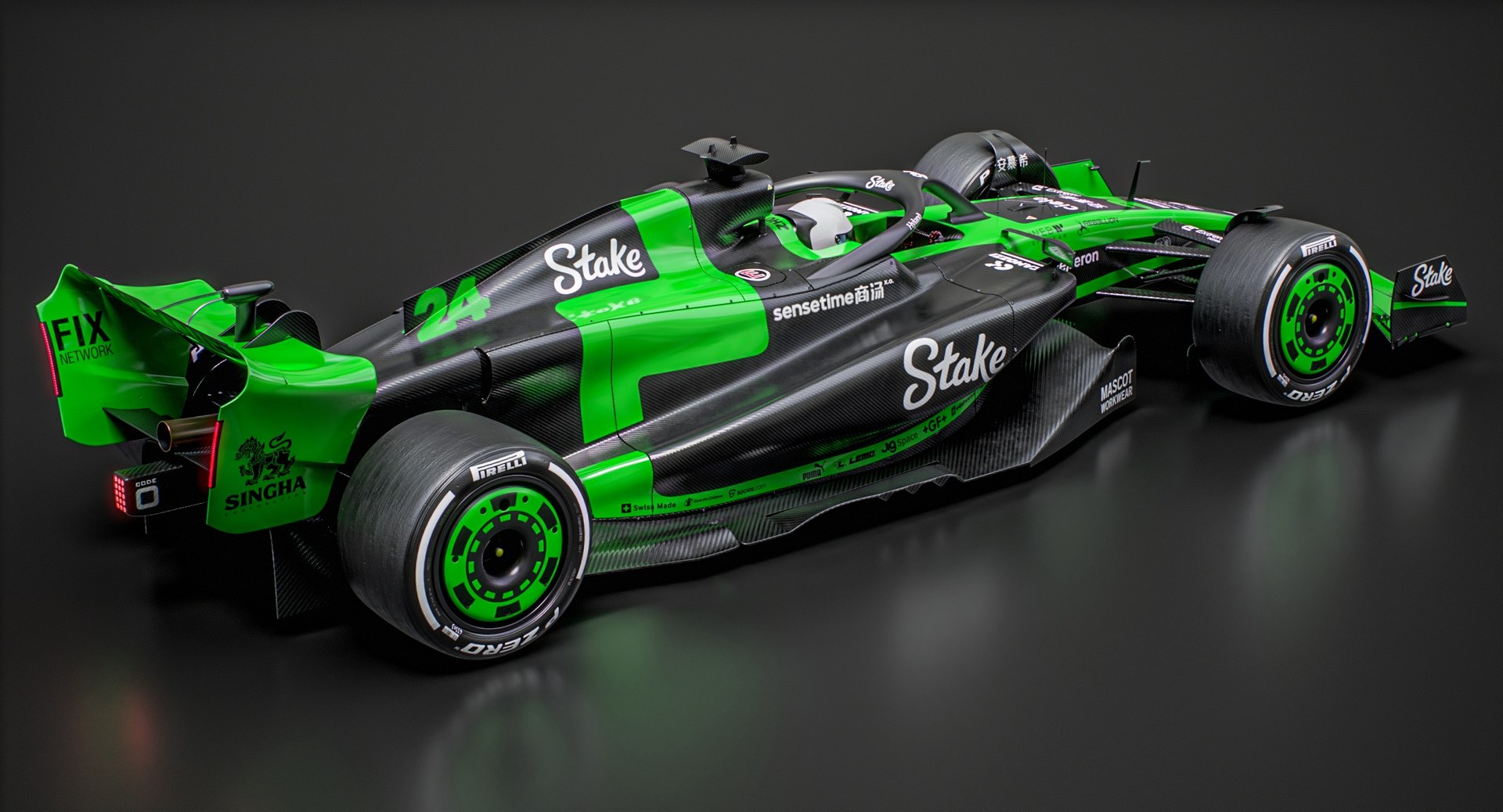 3D Stake F1 Team Sauber 2024 C44 Formula 1 Race Car Model - TurboSquid ...