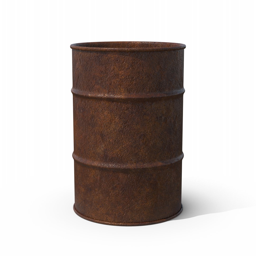 Rusty Metal Barrel Model - TurboSquid 2209913