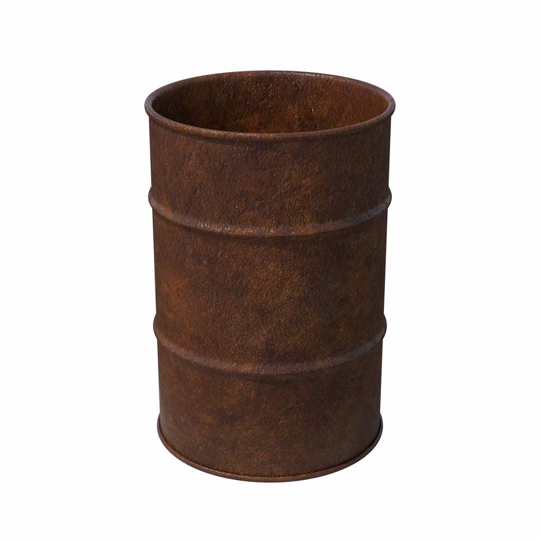 Rusty Metal Barrel Model - TurboSquid 2209913