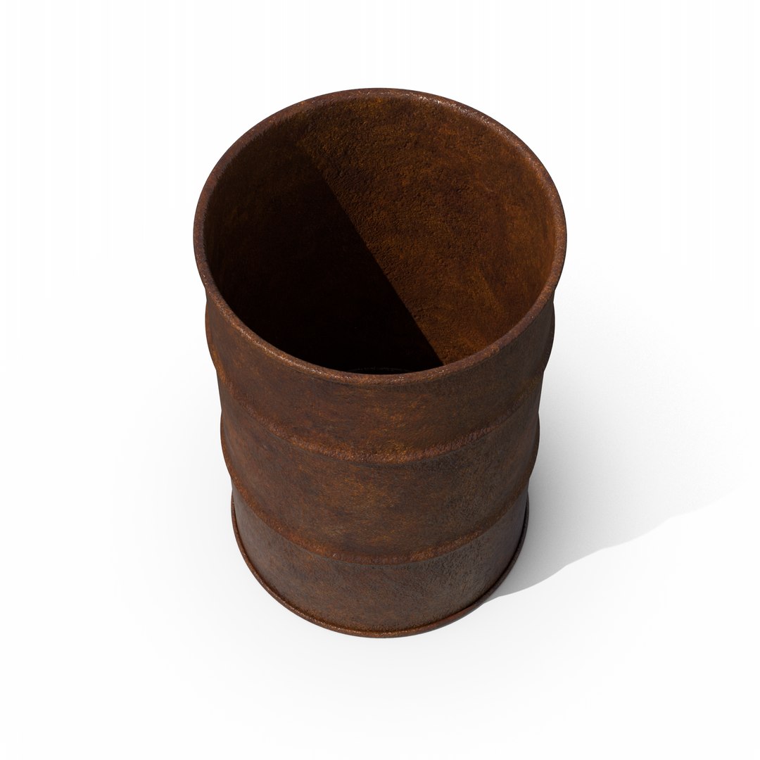 Rusty Metal Barrel Model - TurboSquid 2209913