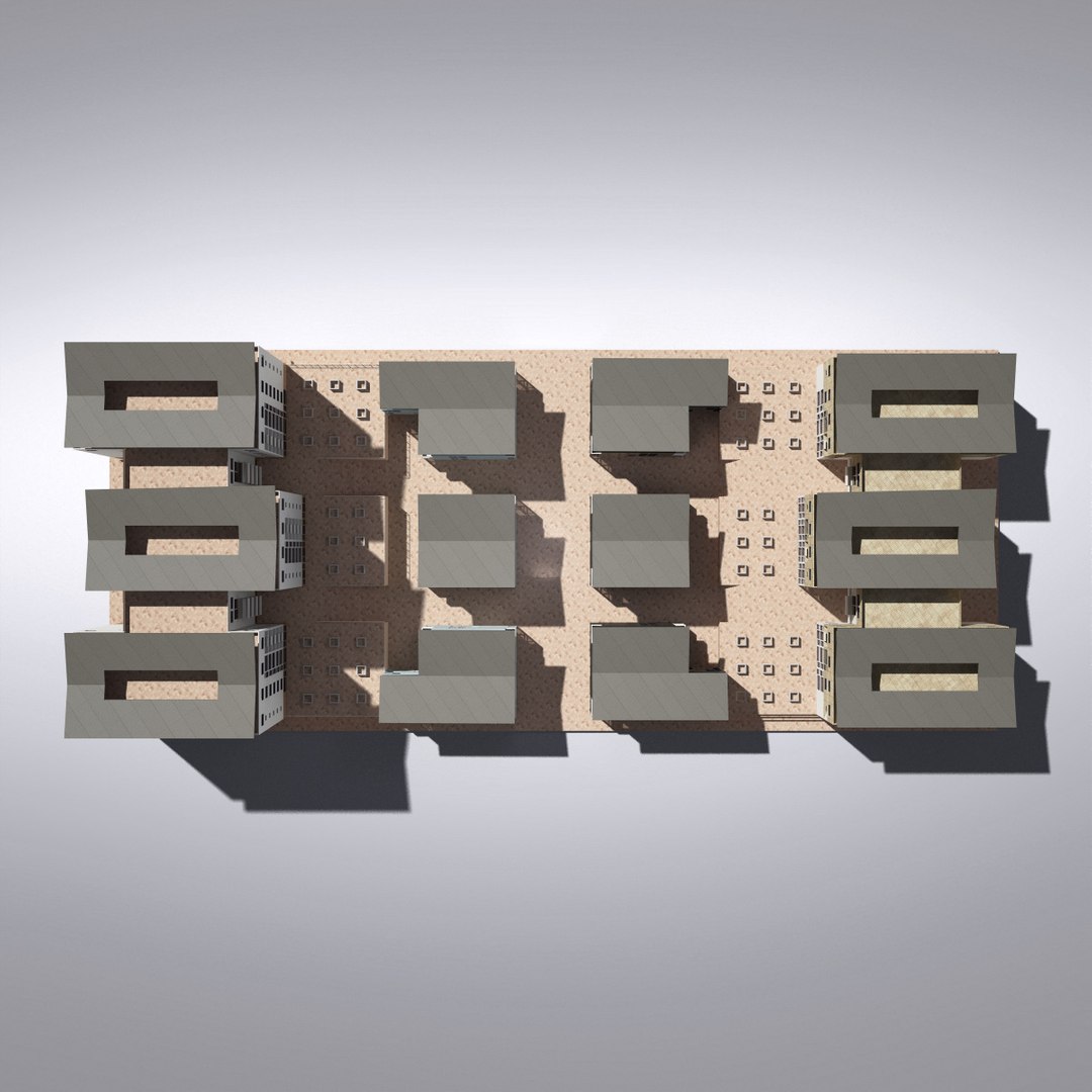 Modern Generic Building 3d Model