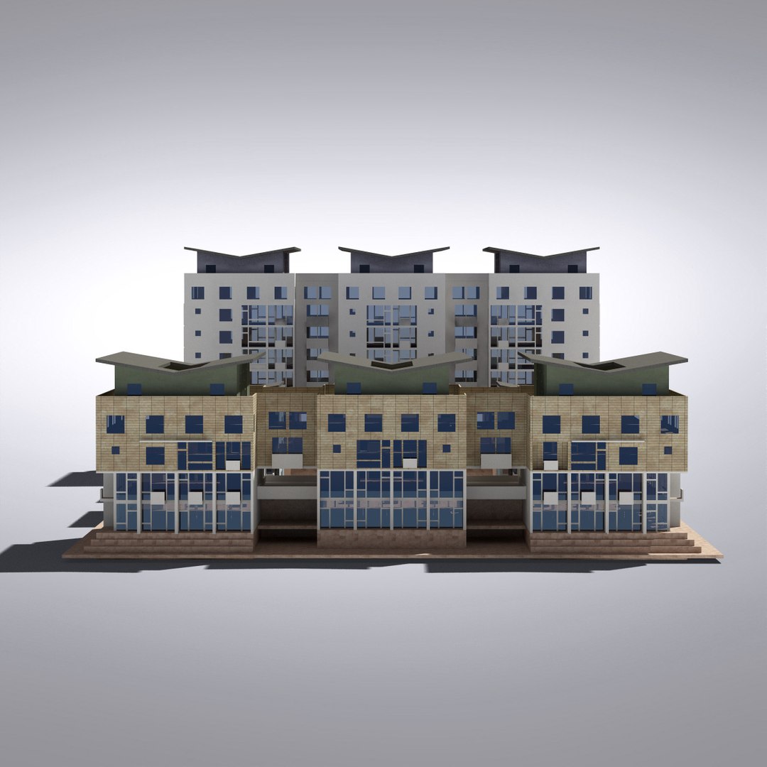 Modern Generic Building 3d Model