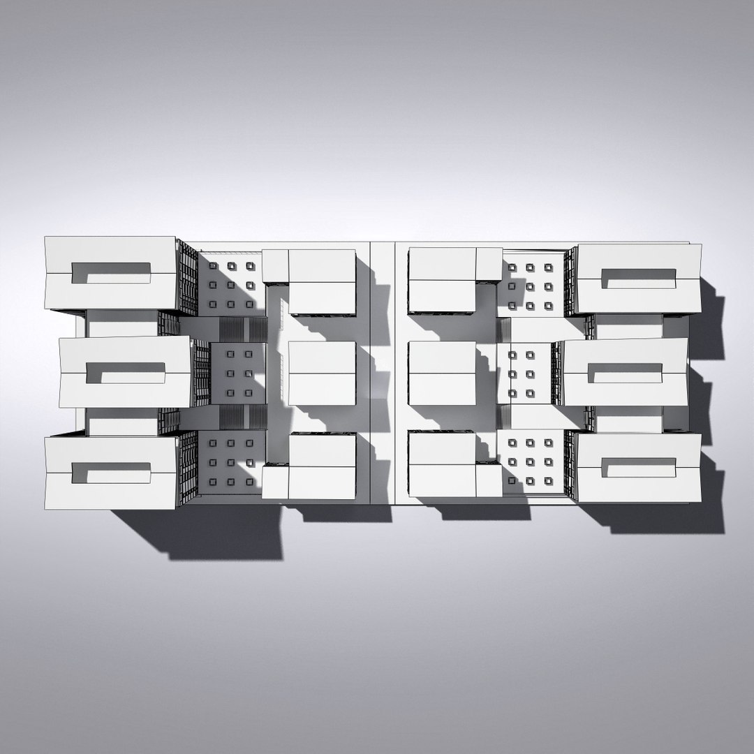 Modern Generic Building 3d Model