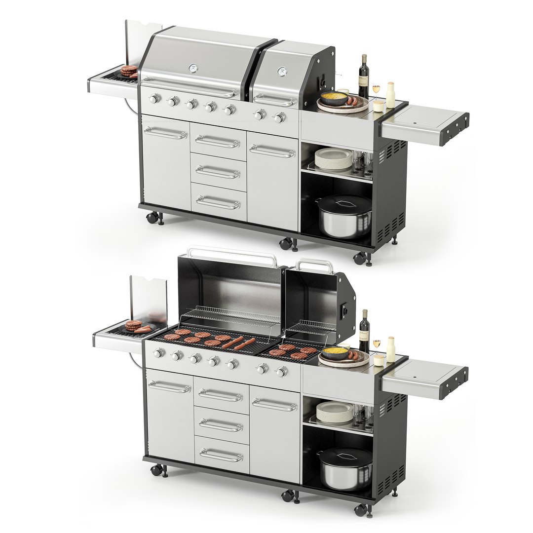 3D Barbecue 25 Model - TurboSquid 2036996