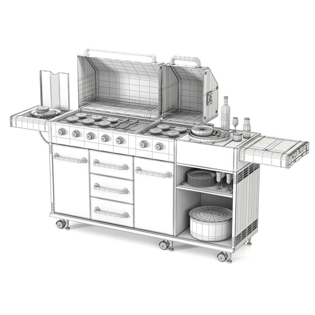 3D Barbecue 25 Model - TurboSquid 2036996