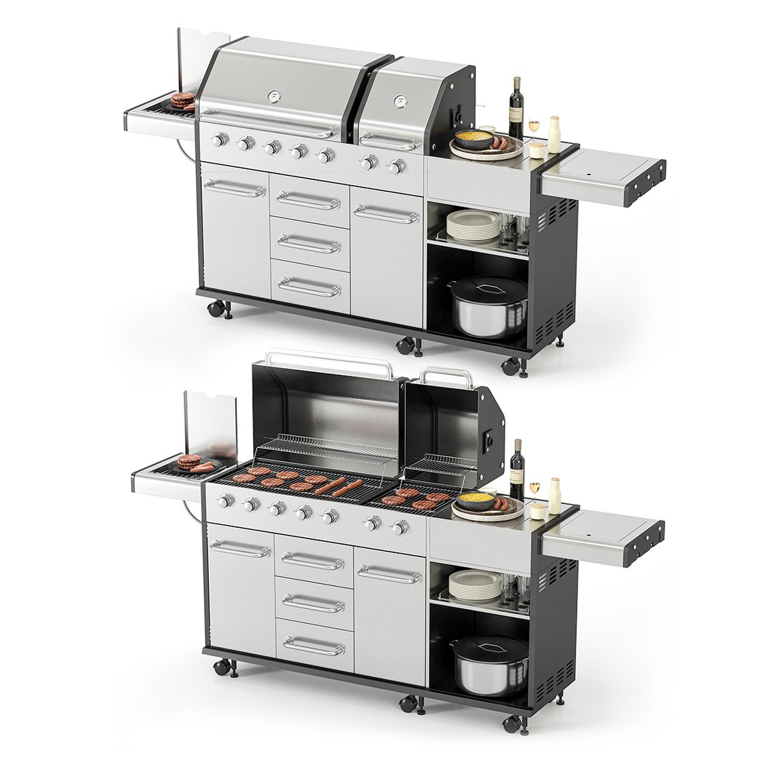 3D Barbecue 25 Model - TurboSquid 2036996