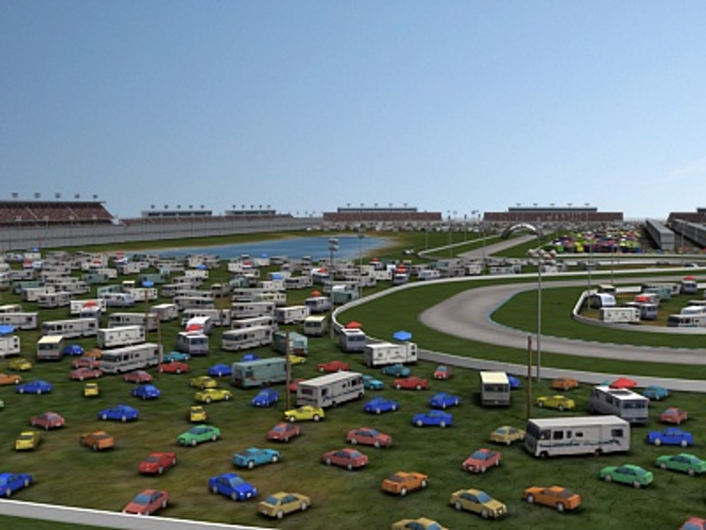 3d Indianapolis Road Course Indy Race Model