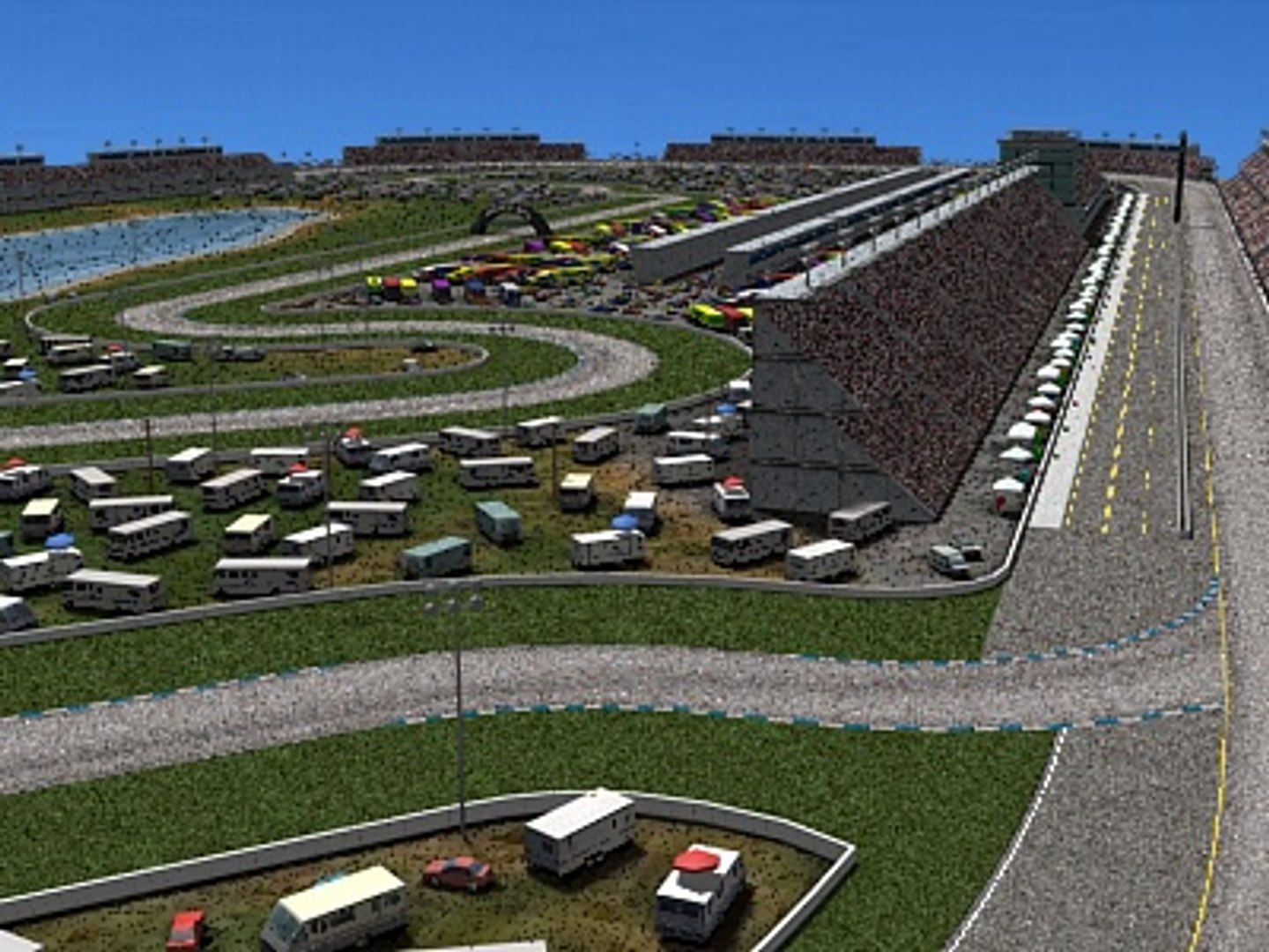 3d Indianapolis Road Course Indy Race Model