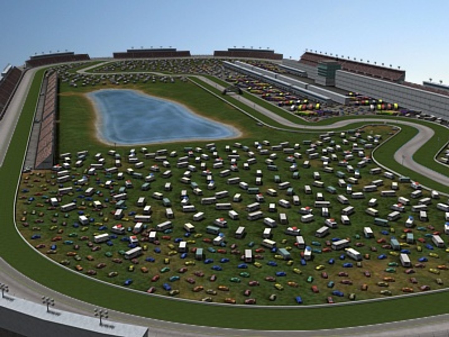 3d Indianapolis Road Course Indy Race Model