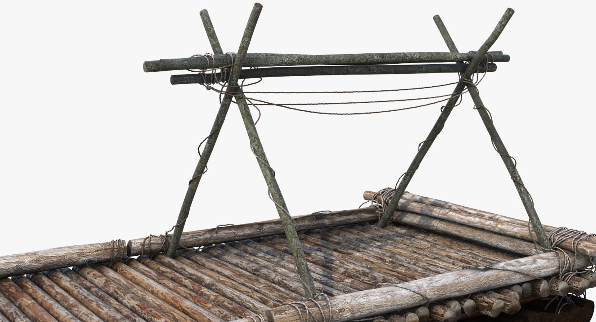Free Wooden Raft 3D Model - TurboSquid 1394410