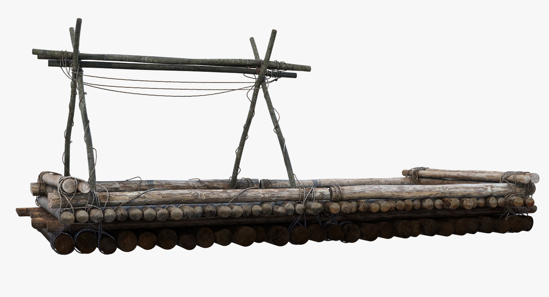 Free Wooden Raft 3D Model - TurboSquid 1394410