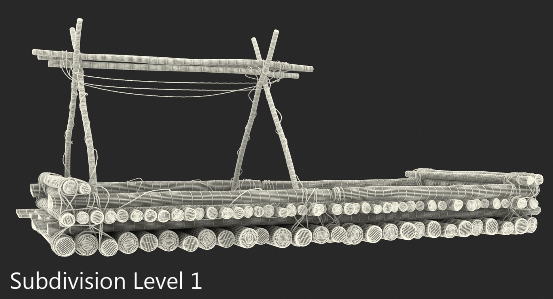 Free Wooden Raft 3D Model - TurboSquid 1394410