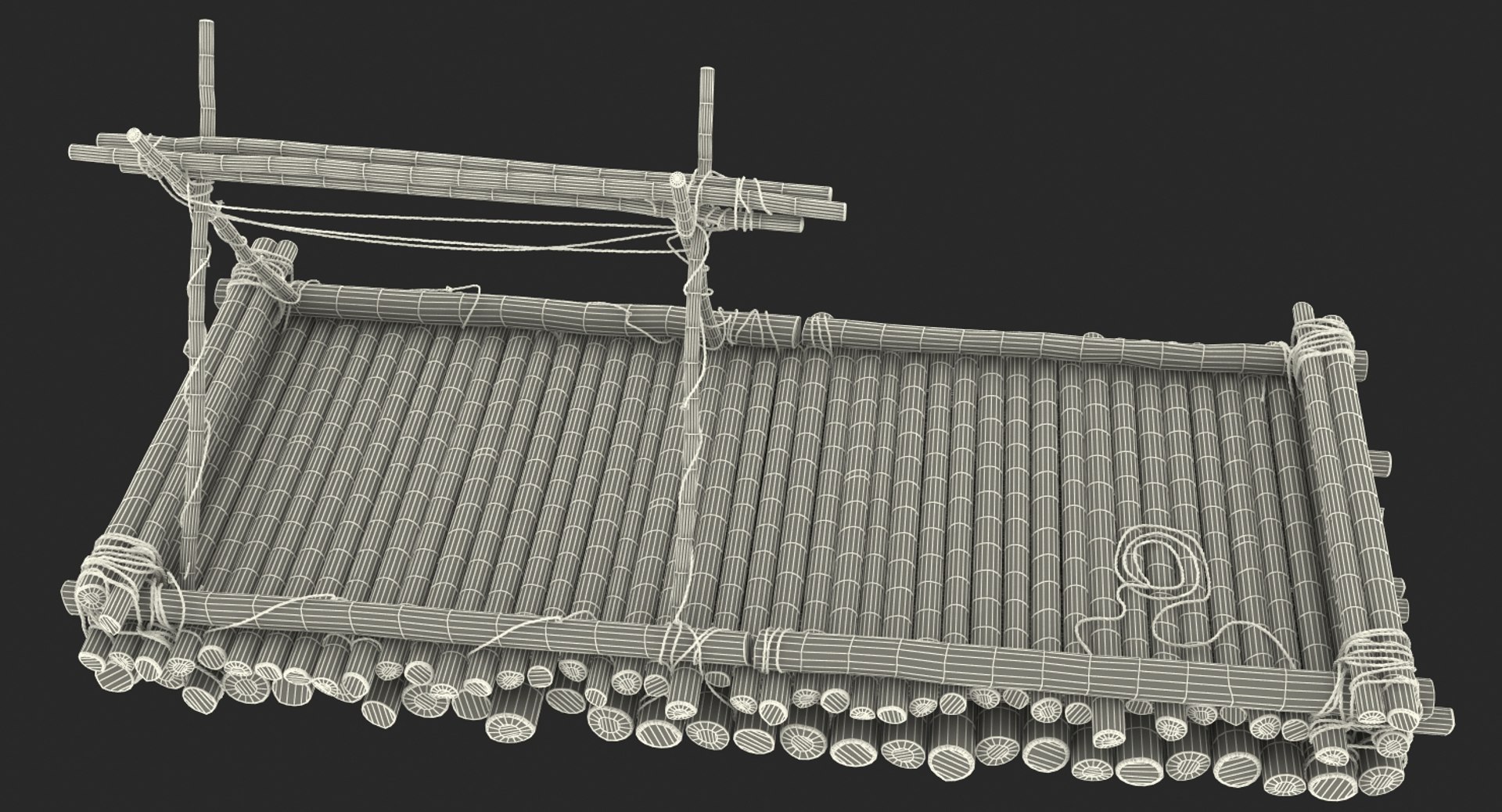 Free wooden raft 3D model - TurboSquid 1394410