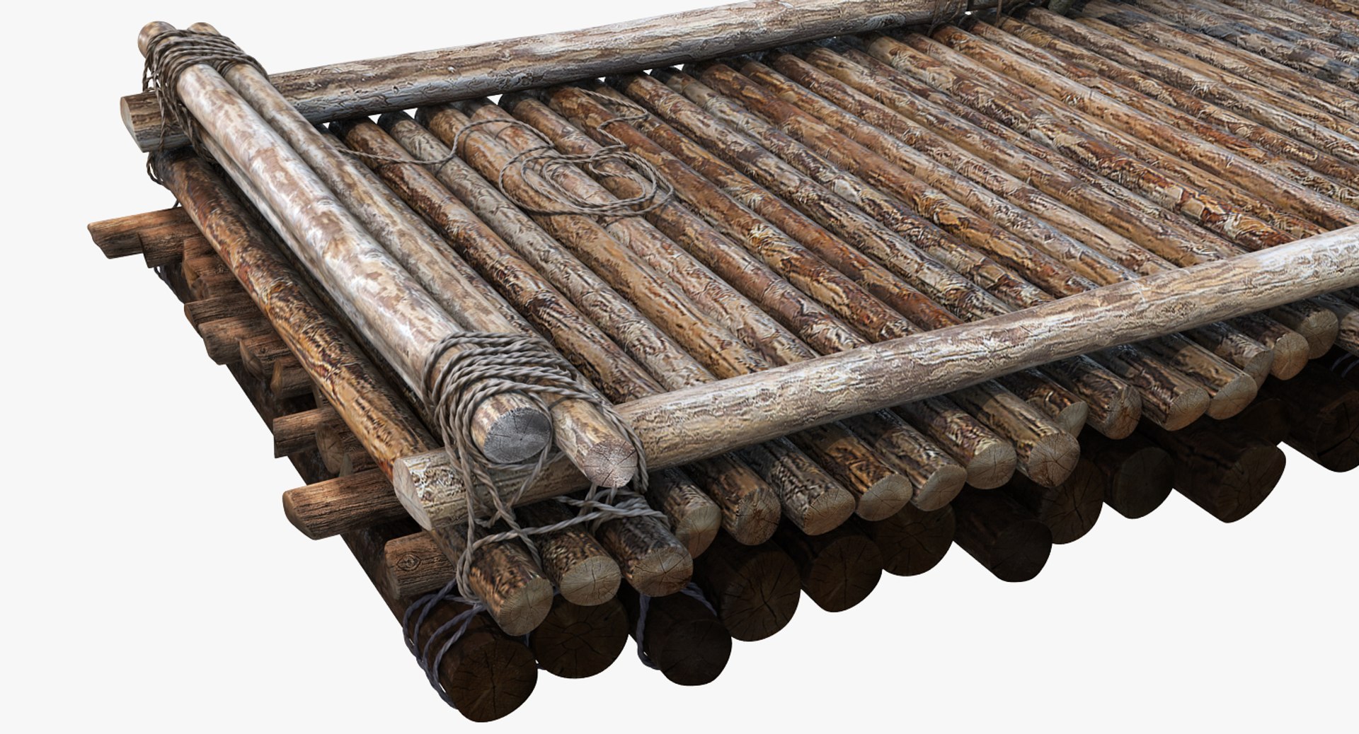 Free Wooden Raft 3D Model - TurboSquid 1394410