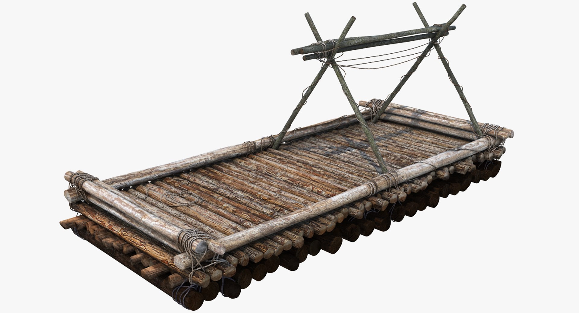 Free wooden raft 3D model - TurboSquid 1394410