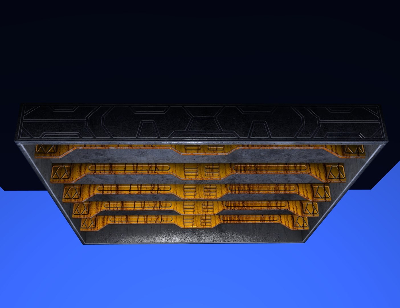 3d Sci-fi Floor Ceiling 01 Model