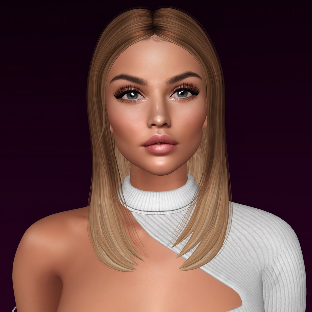Hairstyle Secondlife 3D - TurboSquid 1650396